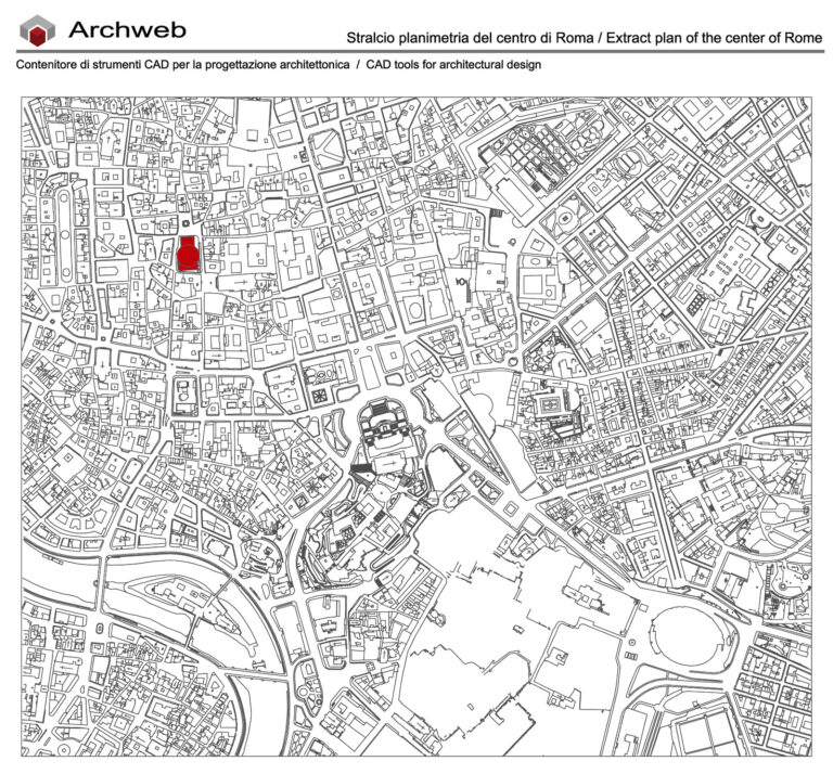 Urban plan of the Pantheon - Archweb