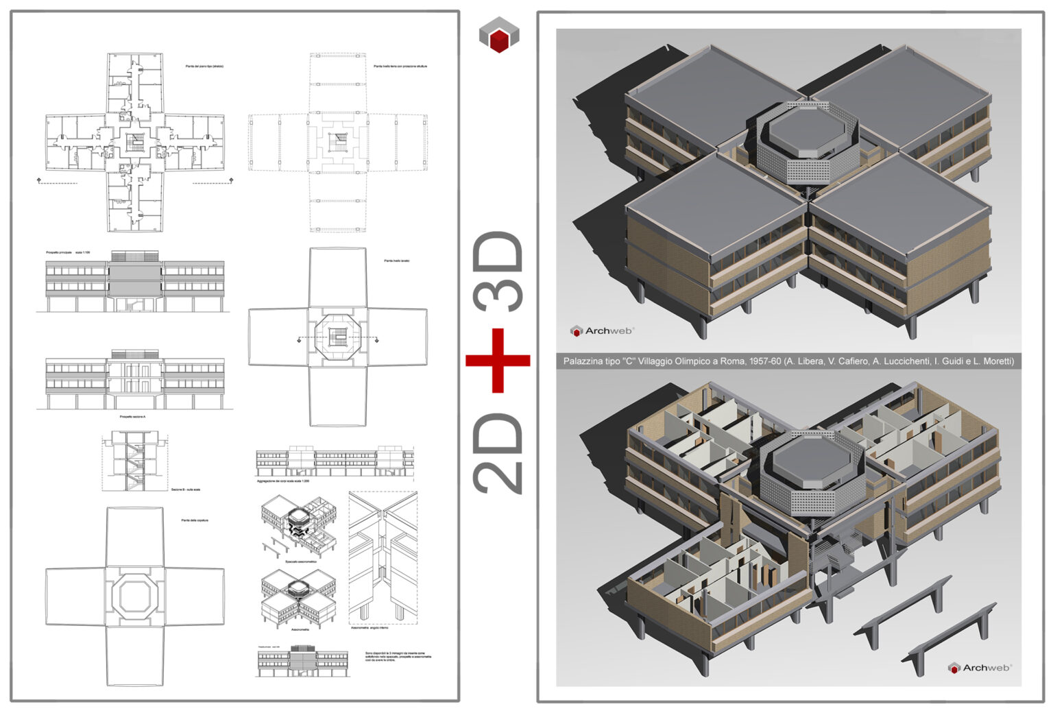 Edificio tipo "C" 2D + 3D - Archweb