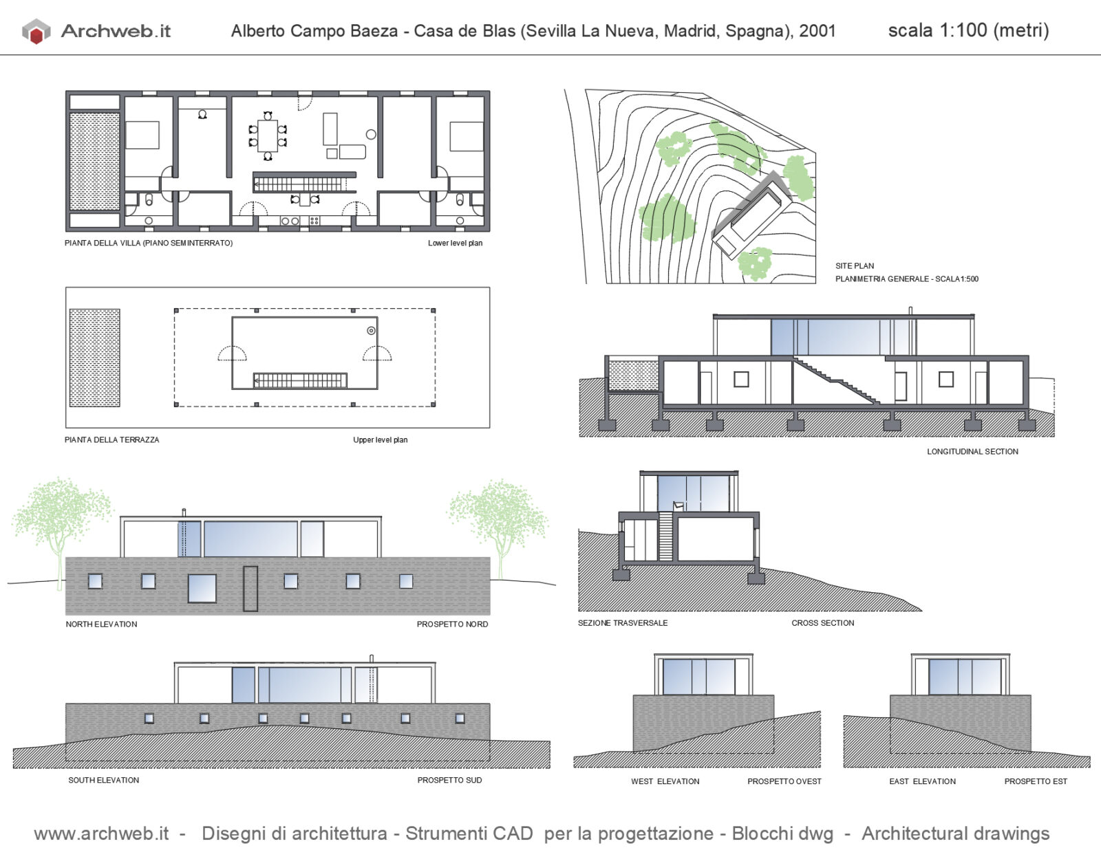 Casa de Blas 2D - Archweb dwg