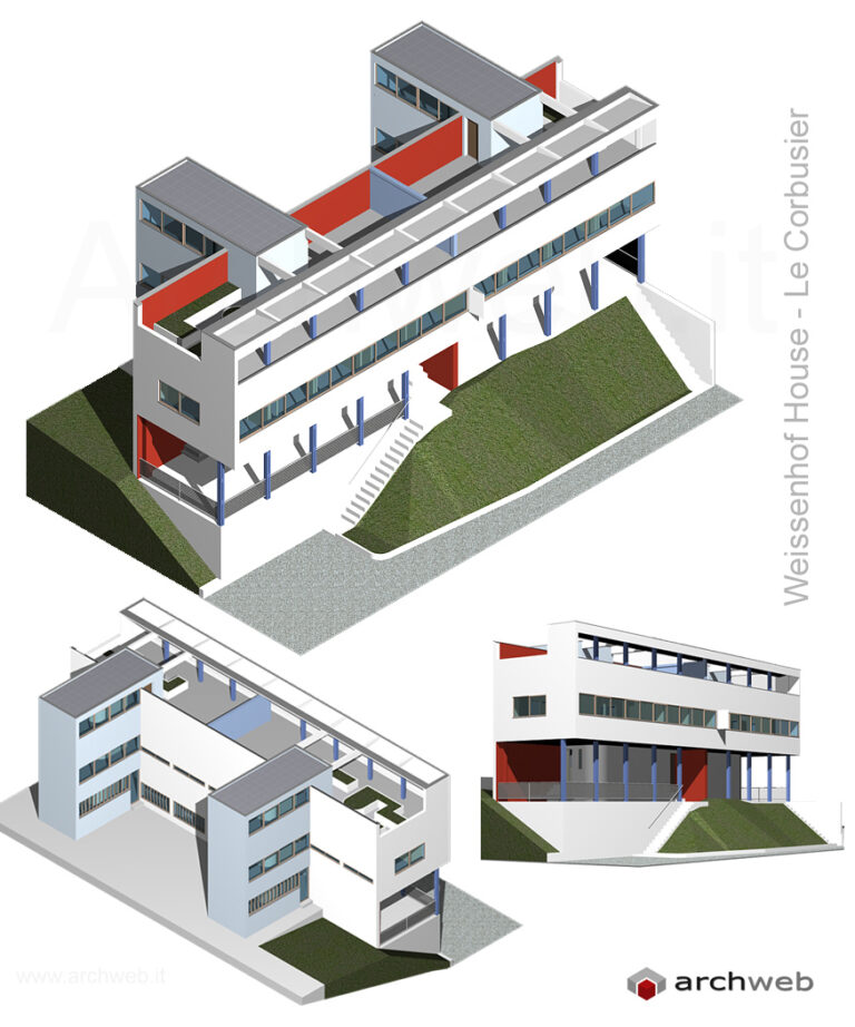 Maison Weissenhof (maison double) 3D - Archweb