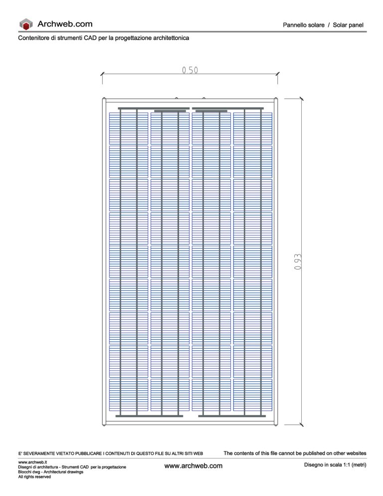 Panel solar dwg 01 - Archweb dwg