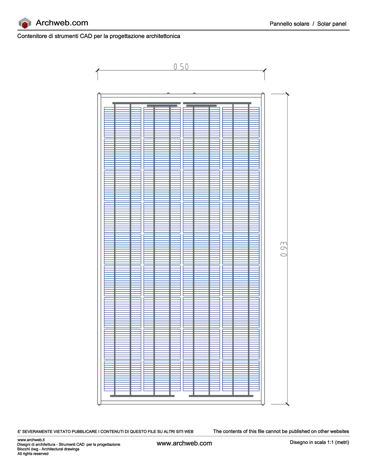 Panel solar dwg 01 - Archweb dwg