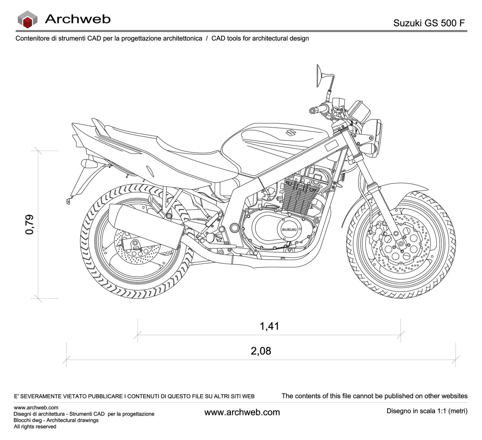 Suzuki GS 500 F - Archweb dwg