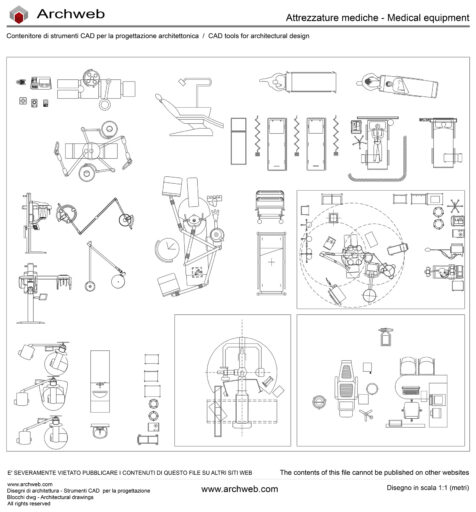 Medical Equipment 01 - Archweb dwg