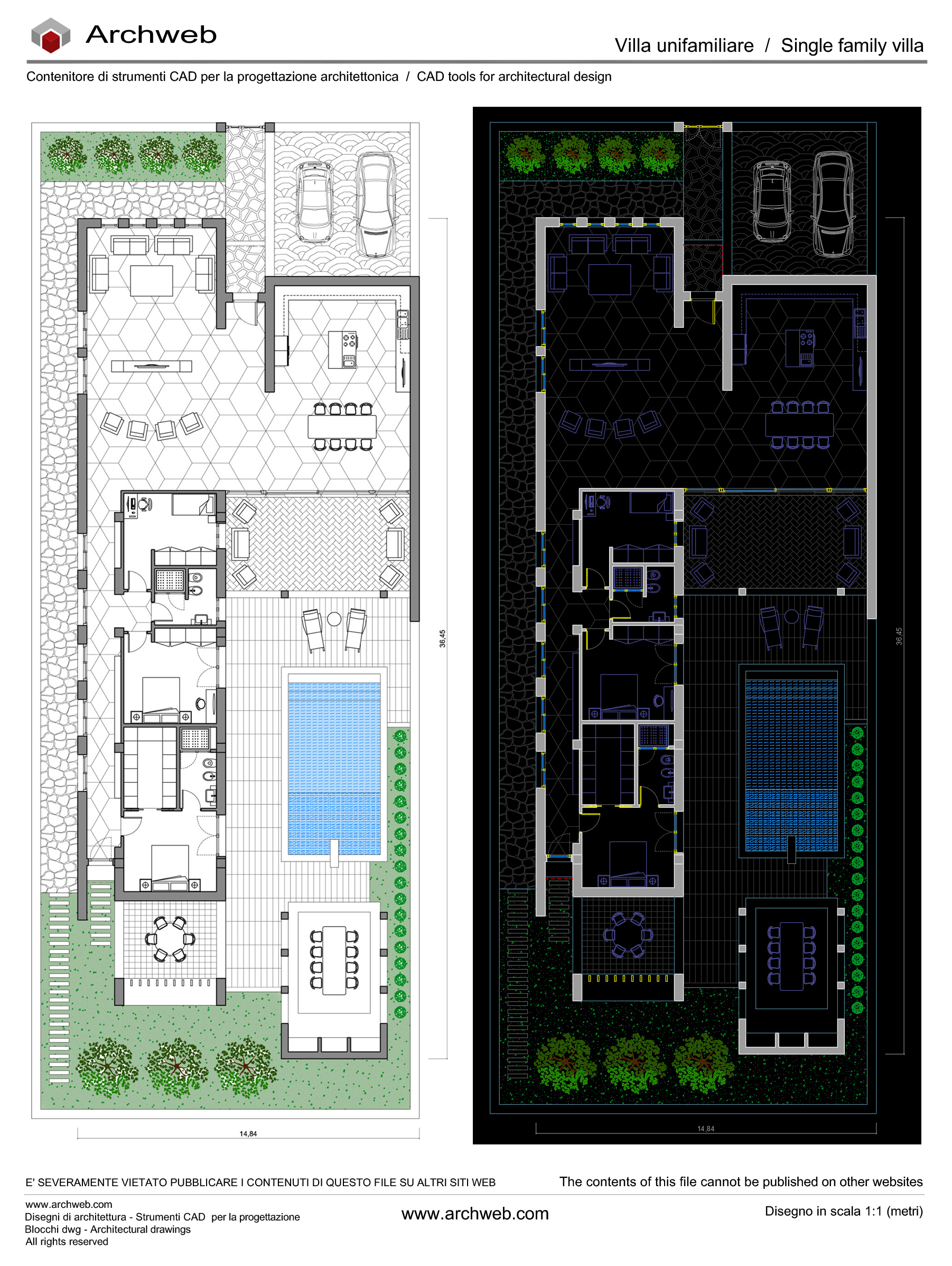 Schema-progetto villa 09 - Archweb dwg