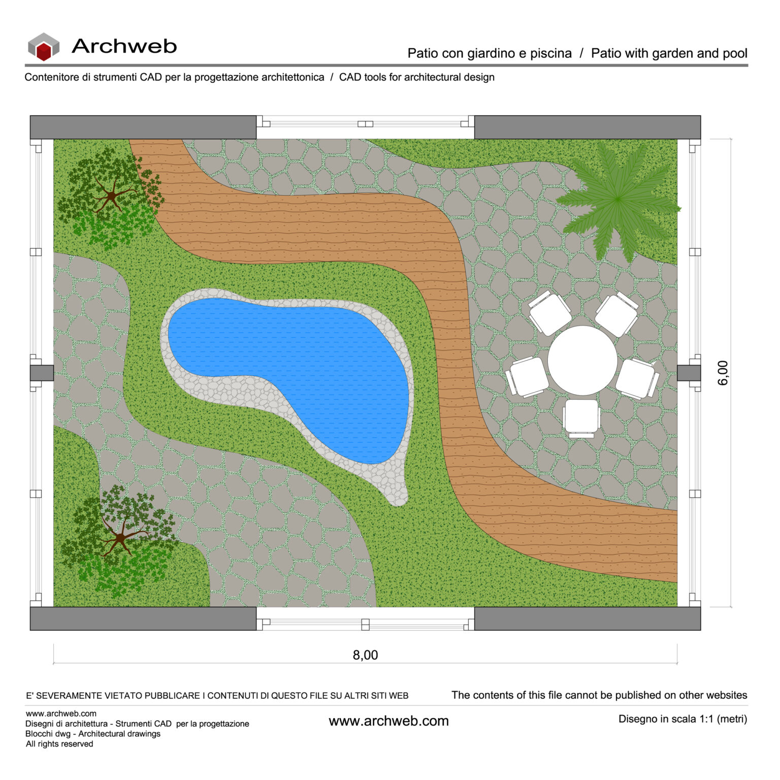 Patio dwg 08 - Archweb cad block