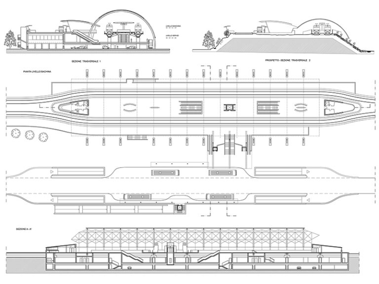 Railway stations - Archweb dwg