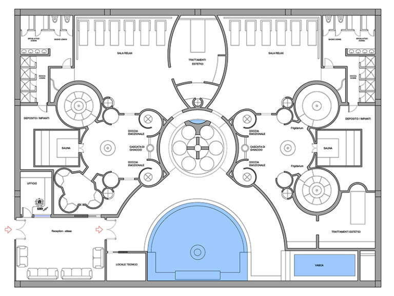 Wellness Centers - Beauty Centers - Archweb dwg