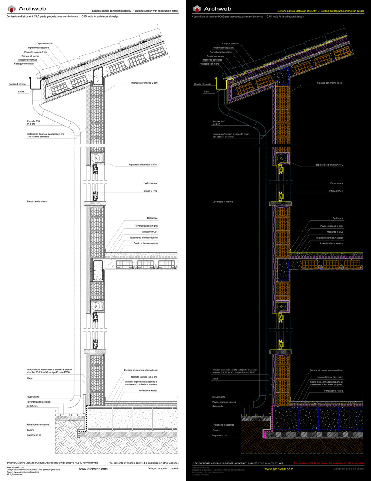 Sezione edificio 02 - Archweb dwg