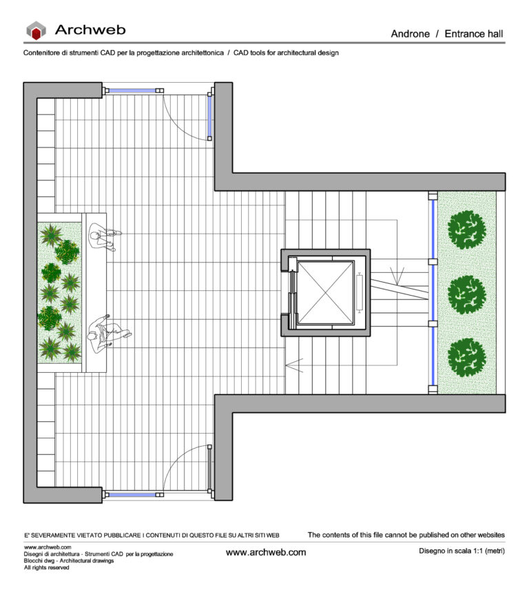 Entrance hall dwg 05 - Archweb cad block