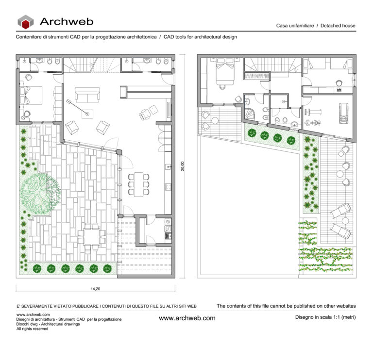 Casa unifamiliare 05 - Archweb dwg