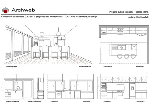 Kitchens 2D - 3D - Archweb dwg