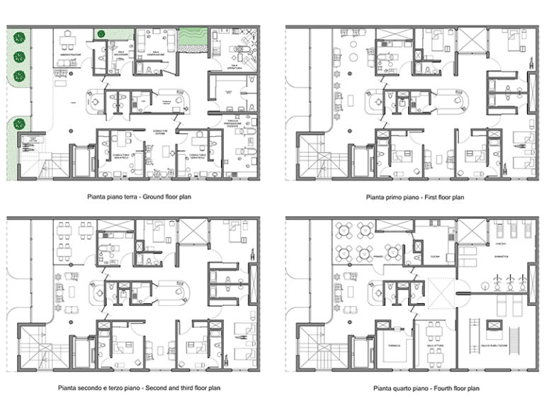 Hospitals - Medical Centers - Archweb dwg