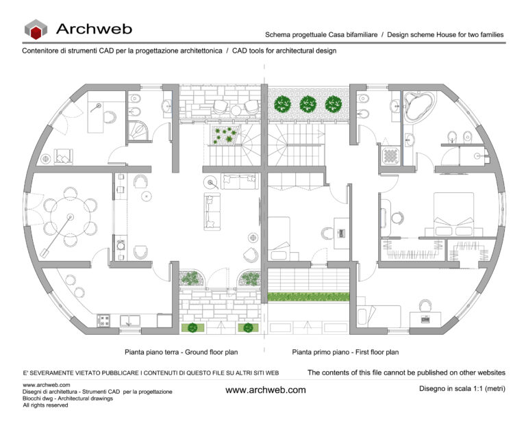 Casa bifamiliare 15 - Archweb dwg