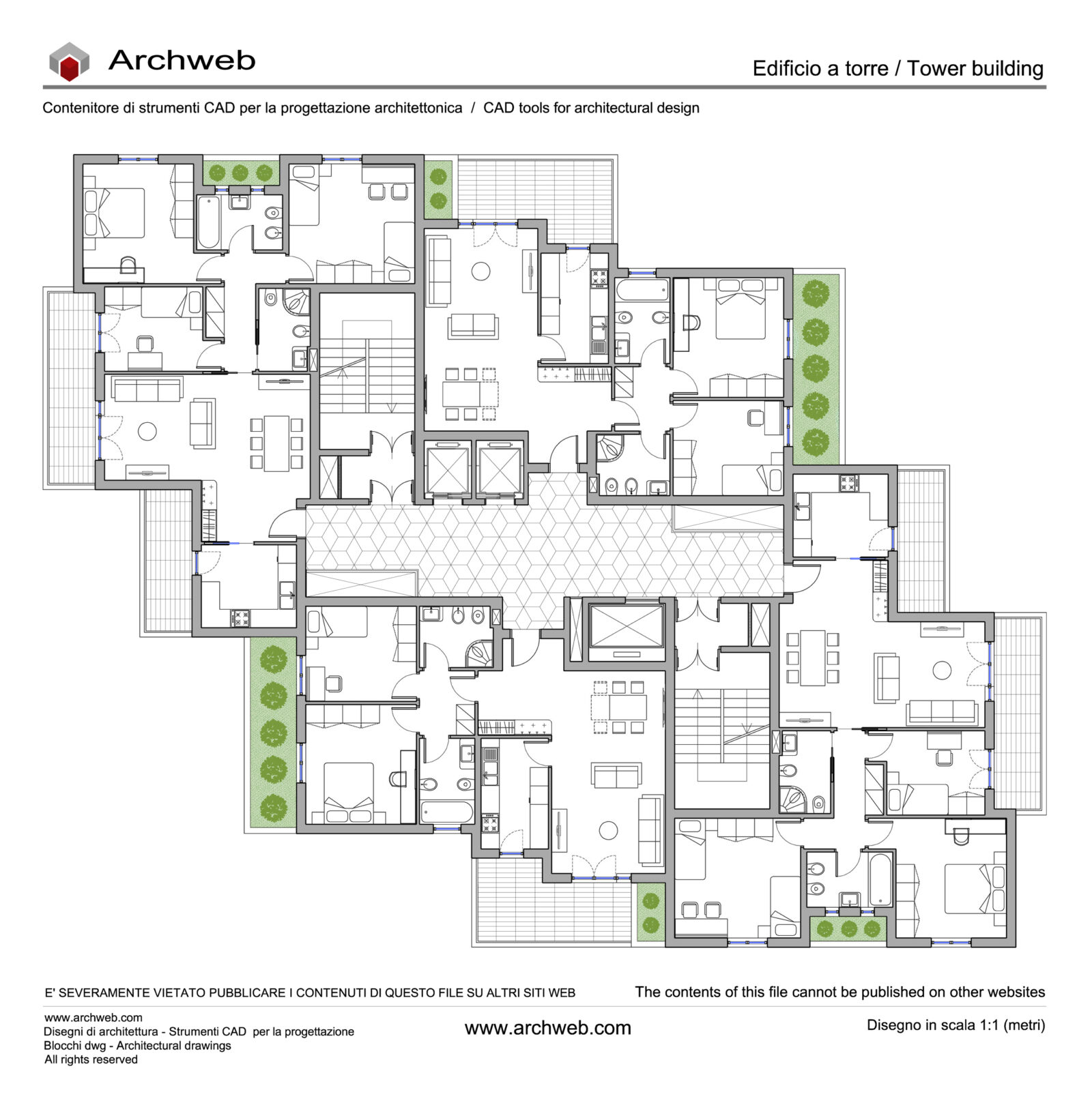 Edificio Torre 05 - Archweb dwg