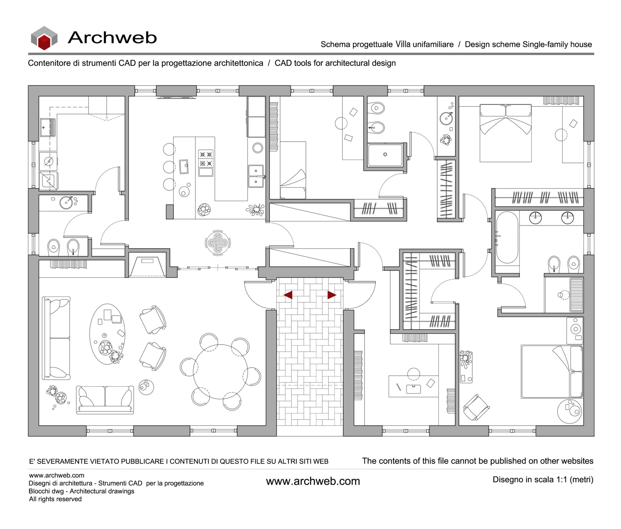 Pianta villa 04 dwg - Archweb