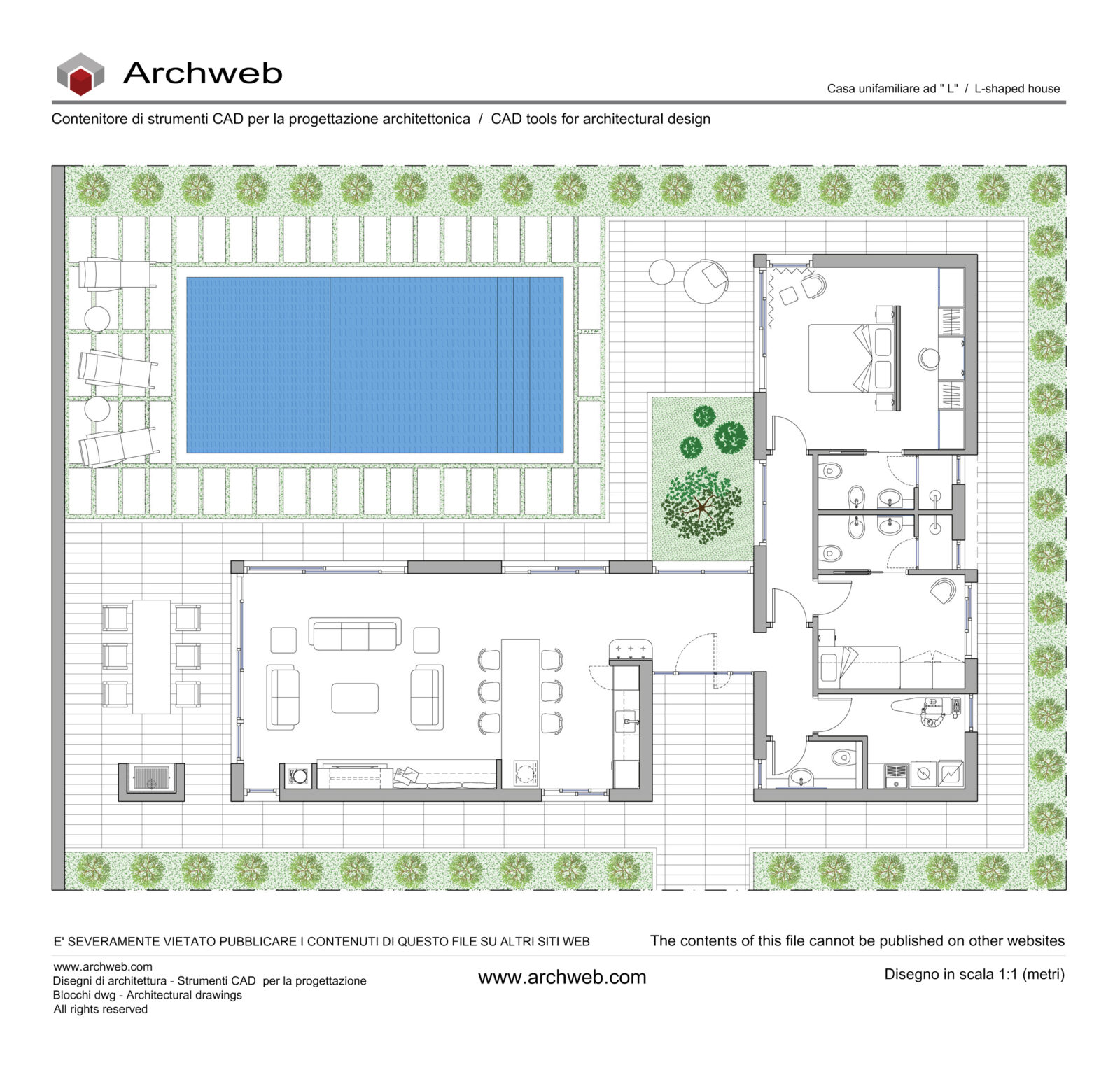 Casa unifamiliar 07 - Archweb dwg