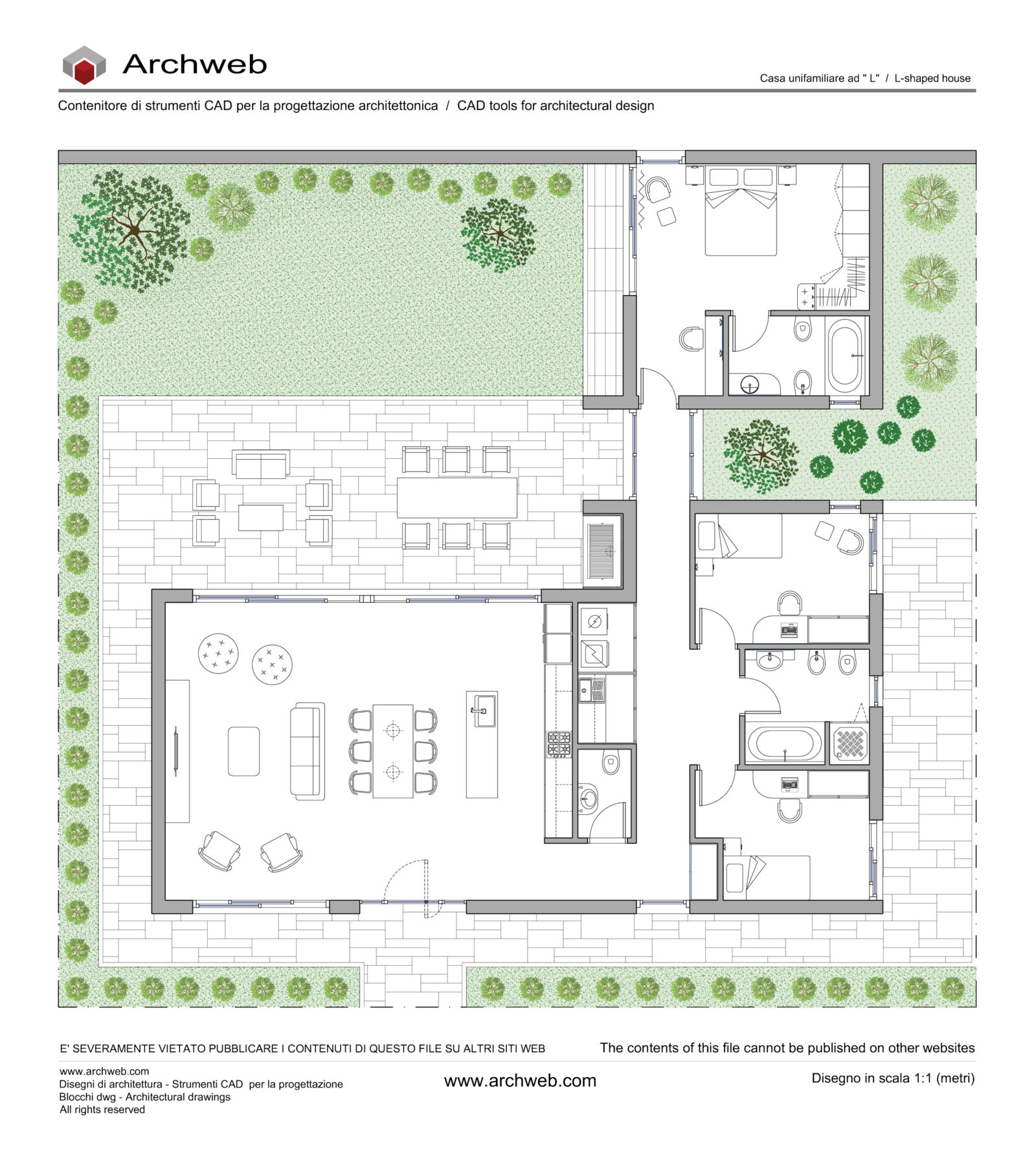 Casa unifamiliare 09 - Archweb dwg