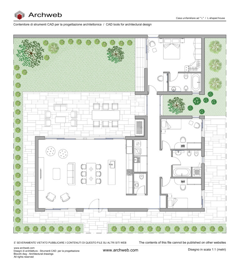 Casa unifamiliare 09 - Archweb dwg
