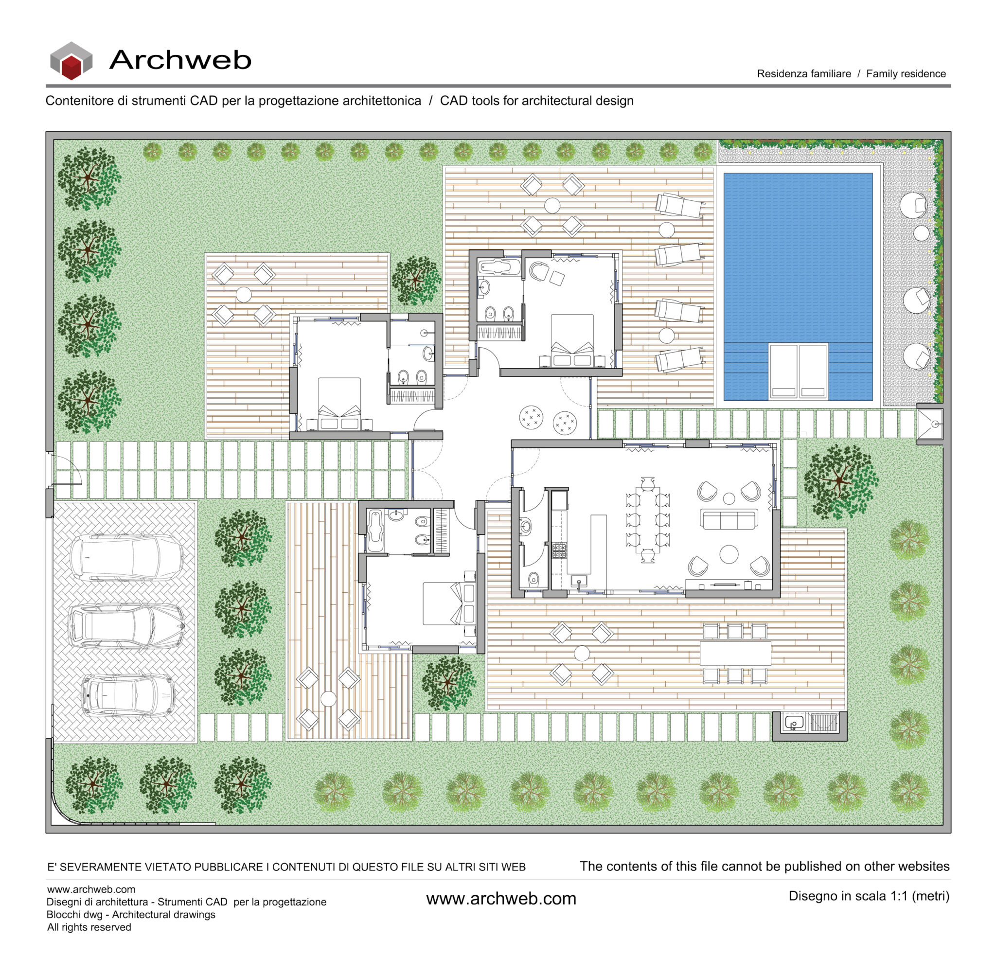 Villa 16 project diagram - Archweb dwg
