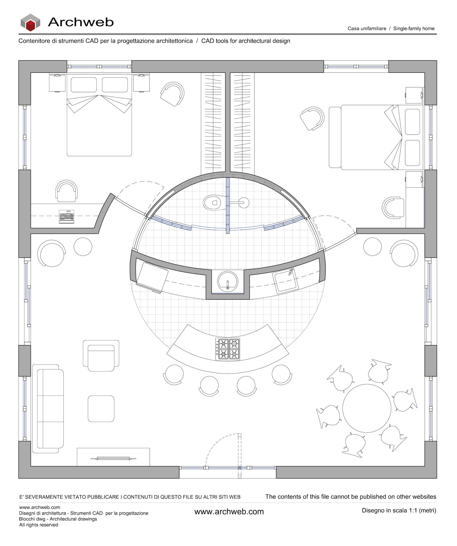 Casa unifamiliare 10 - Archweb dwg