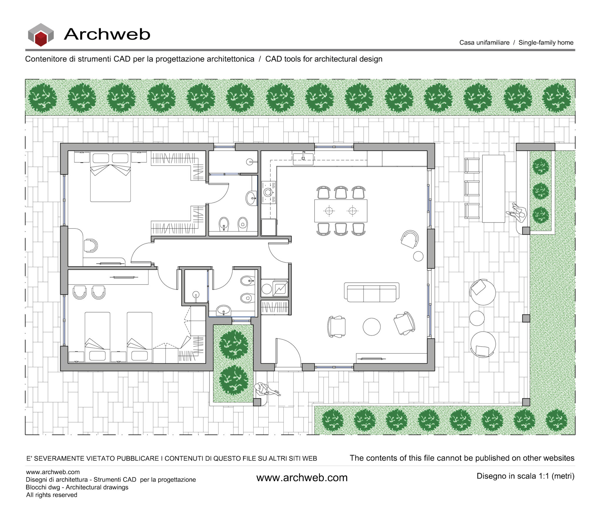 Casa unifamiliare 11 - Archweb dwg