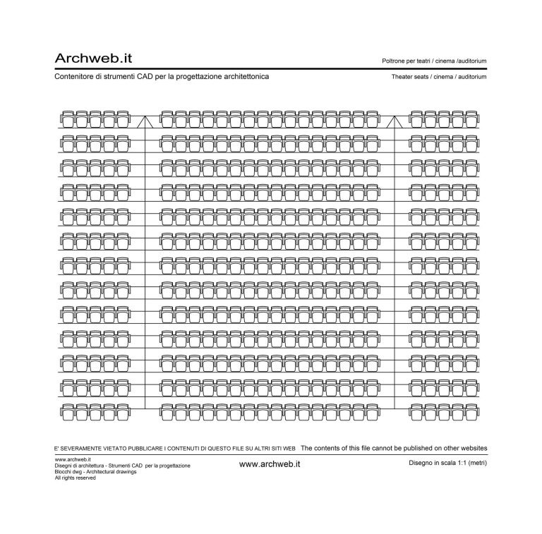 Auditorium - Cinema - Theaters - Archweb dwg