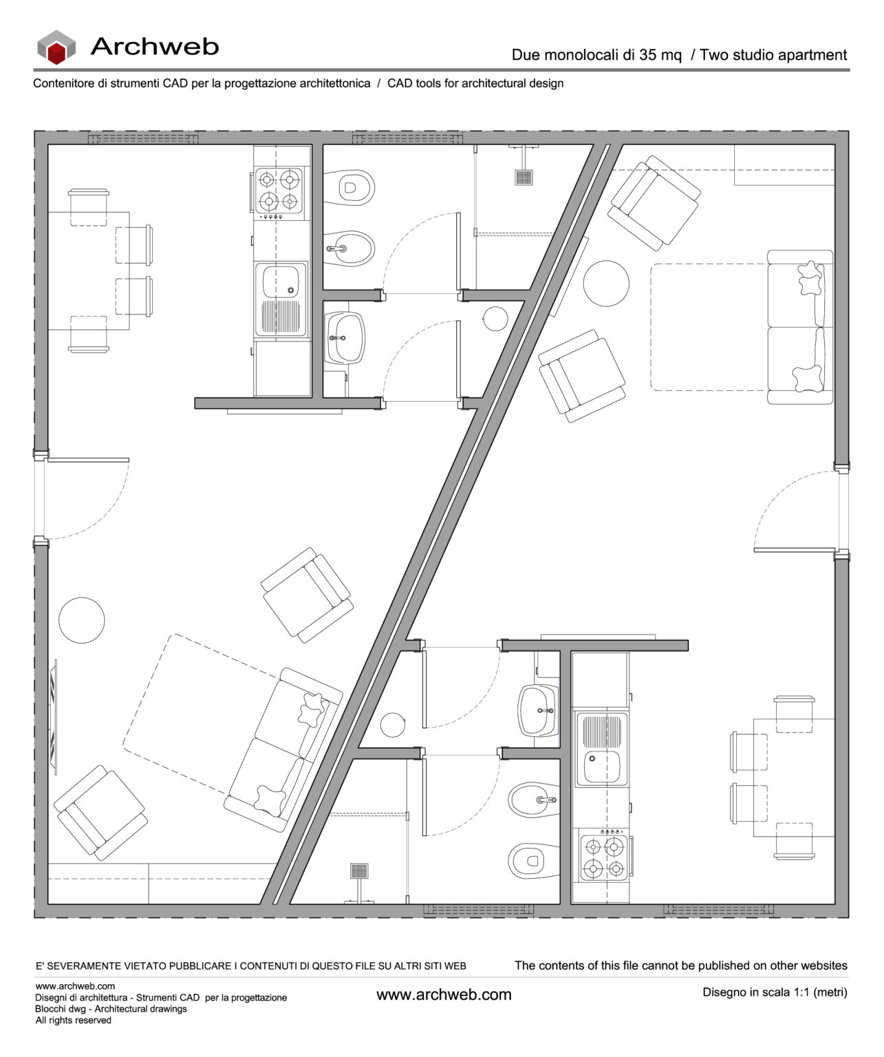Studio flat dwg 04 - Archweb