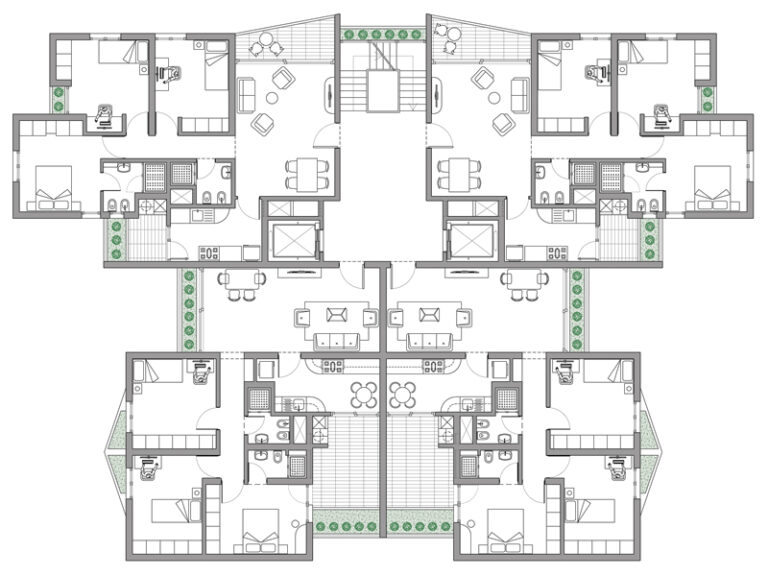 Torri residenziali dwg - Archweb