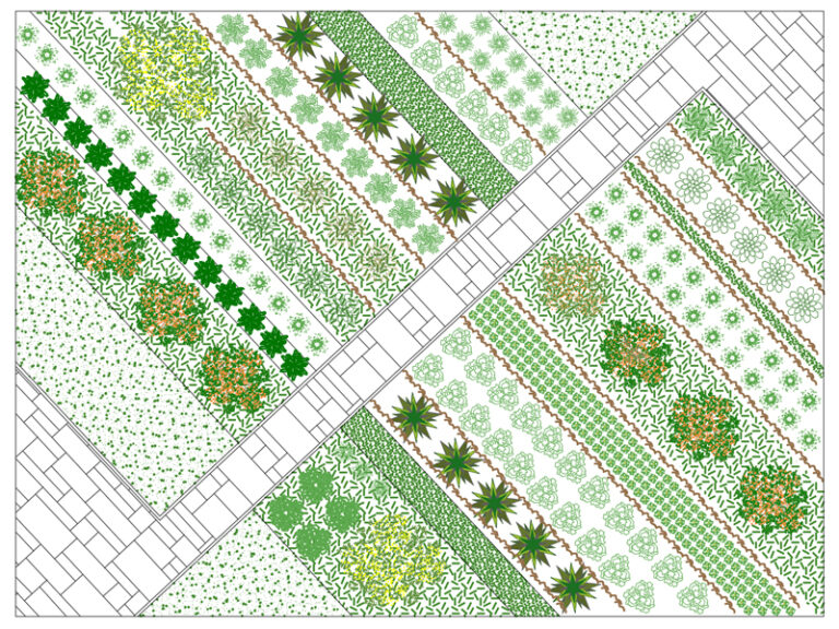 Hanging Gardens - Green Roofs dwg
