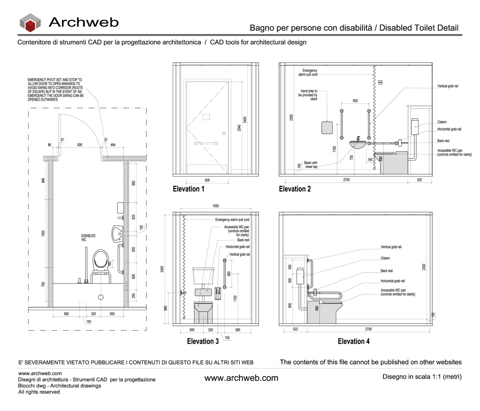 Bathroom for people with disabilities - Archweb