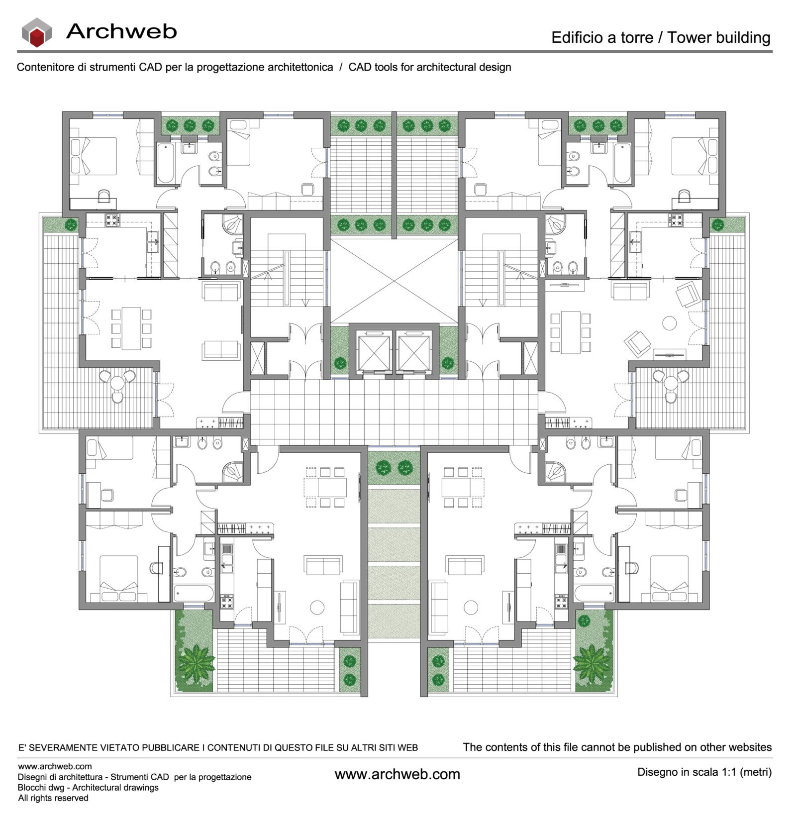 Edificio Torre 06 - Archweb dwg