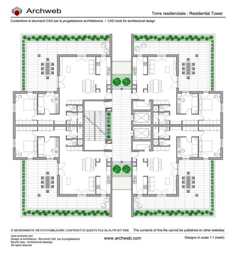 Torre residenziale 23 - Archweb dwg